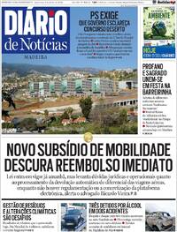 Capa - Diário de Notícias da Madeira de 2026-06-06