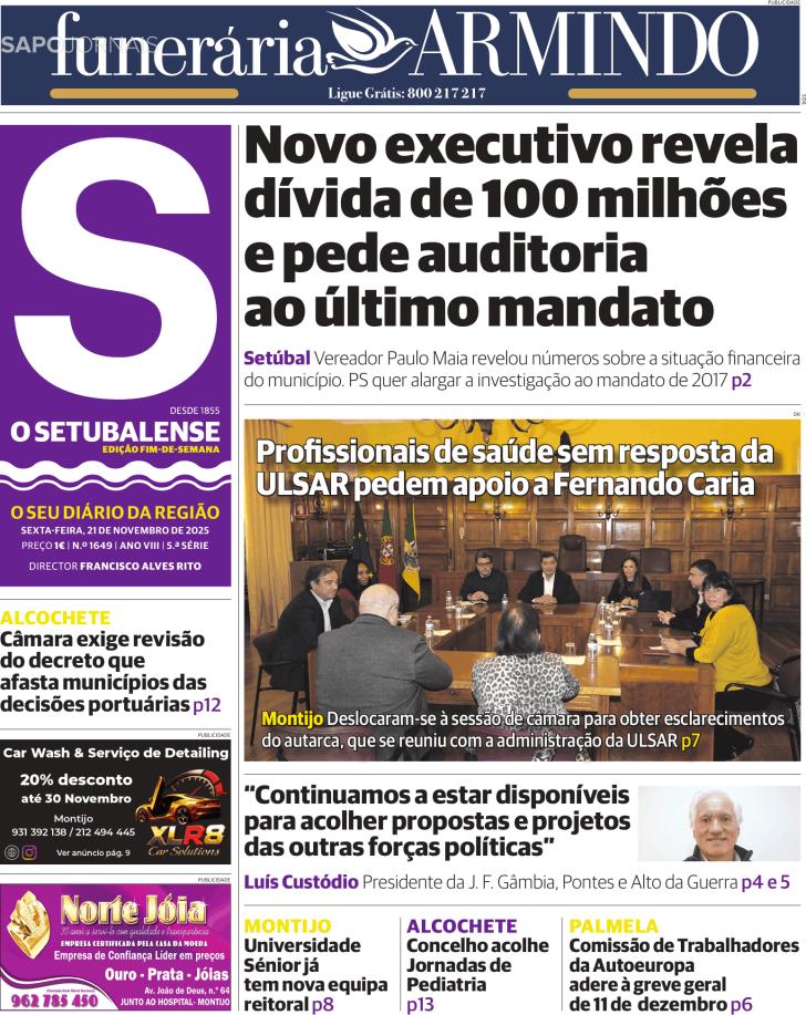 Capa - O Setubalense de 2025-11-21