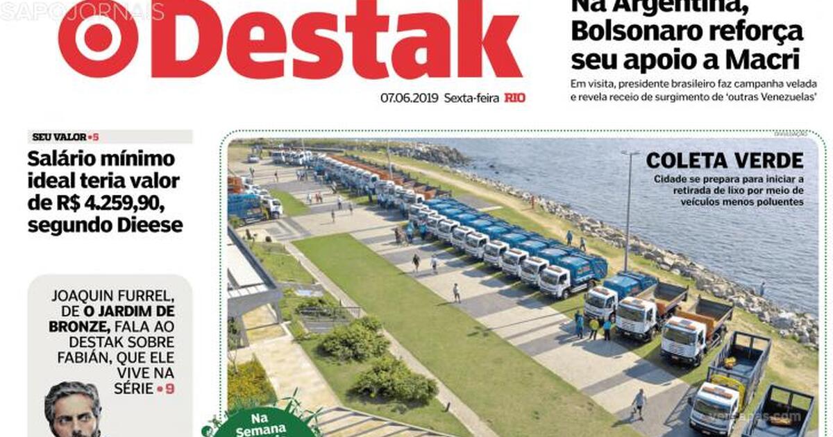 Capa - Destak-Rio de Janeiro de 2019-06-07